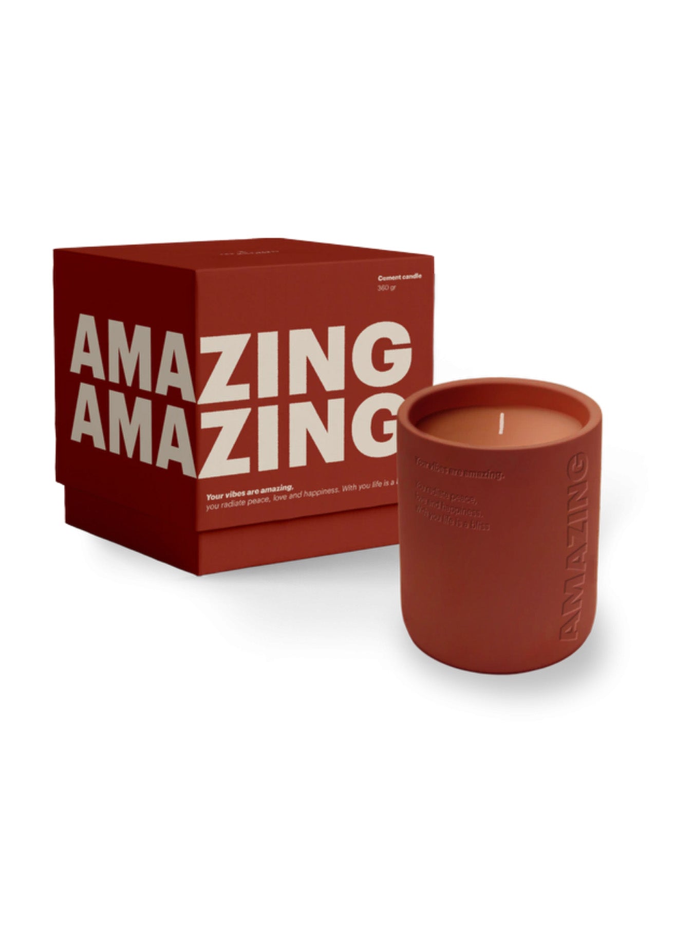 Studio Cemented Candle Big Amazing Rust – Capricorn Store